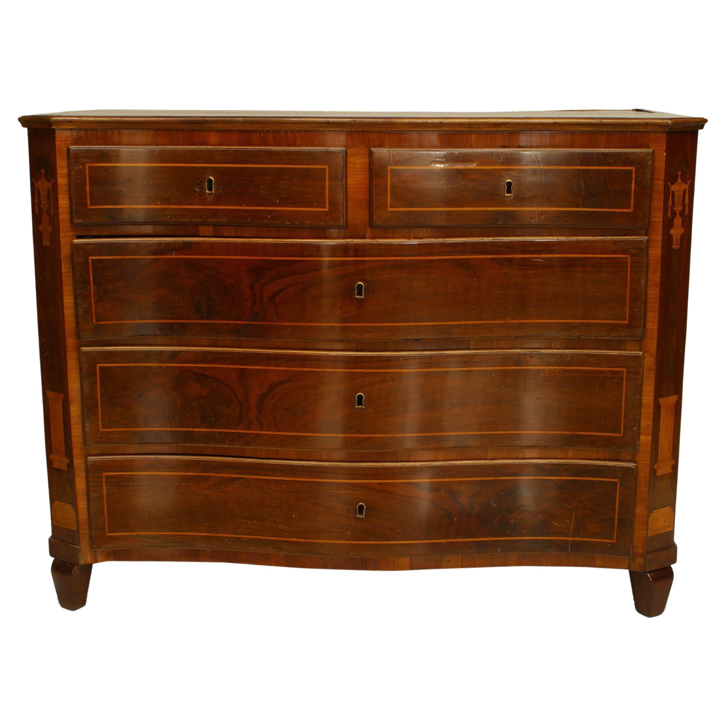 Italian Neo-Classic Grisaille Painted Commode For Sale at 1stDibs