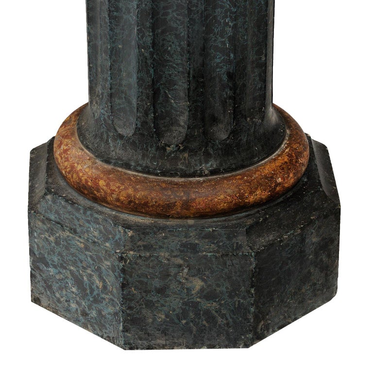 Italian Neoclassical Style Painted Scagliola Column, circa 1850 For ...