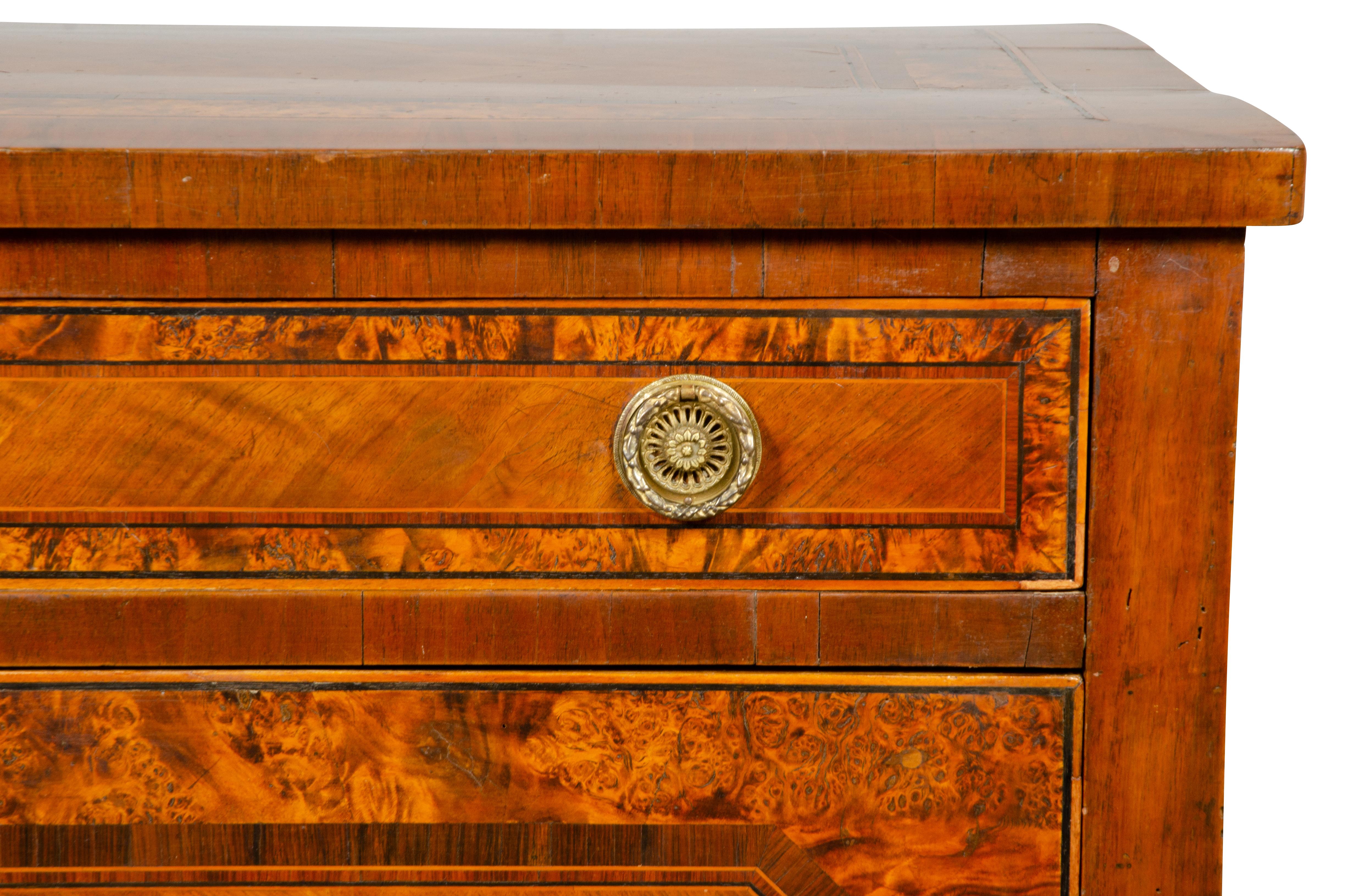 Italian Neoclassic Walnut Commode at 1stDibs