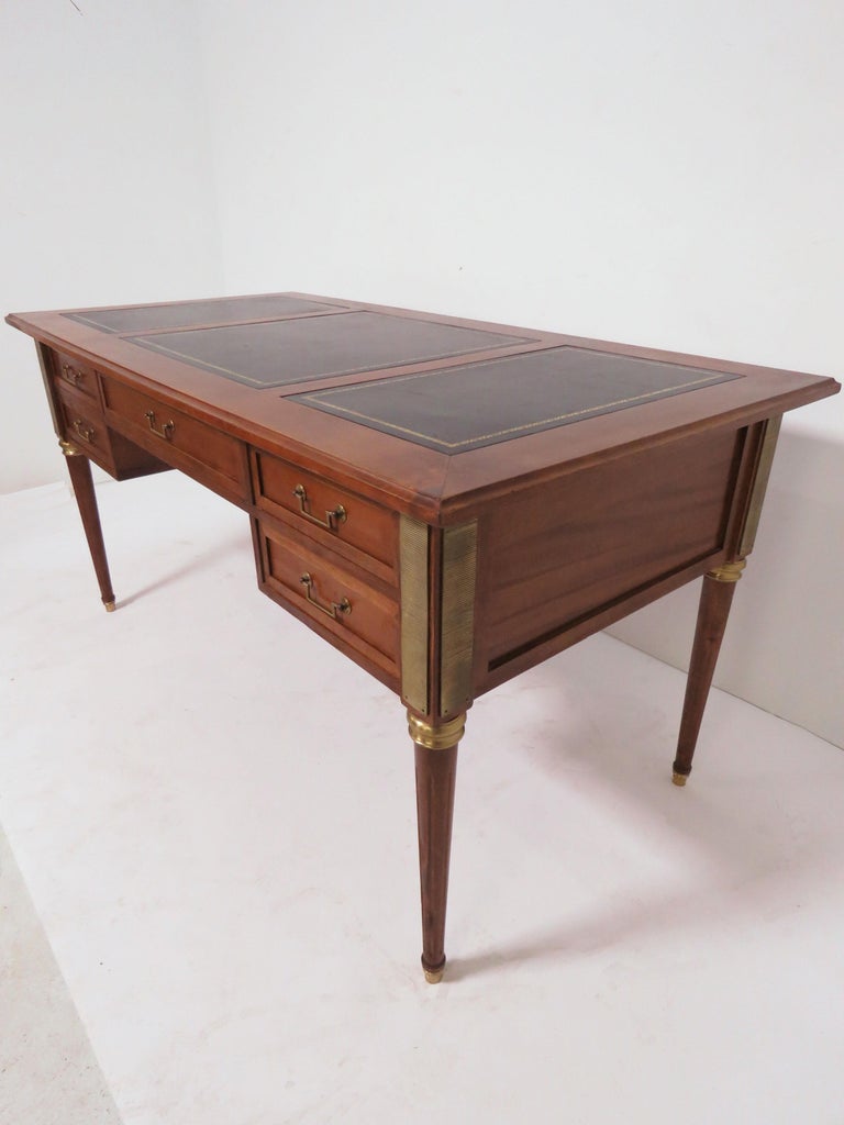 Italian Neoclassical Executive Writing Desk with Leather Top, circa ...