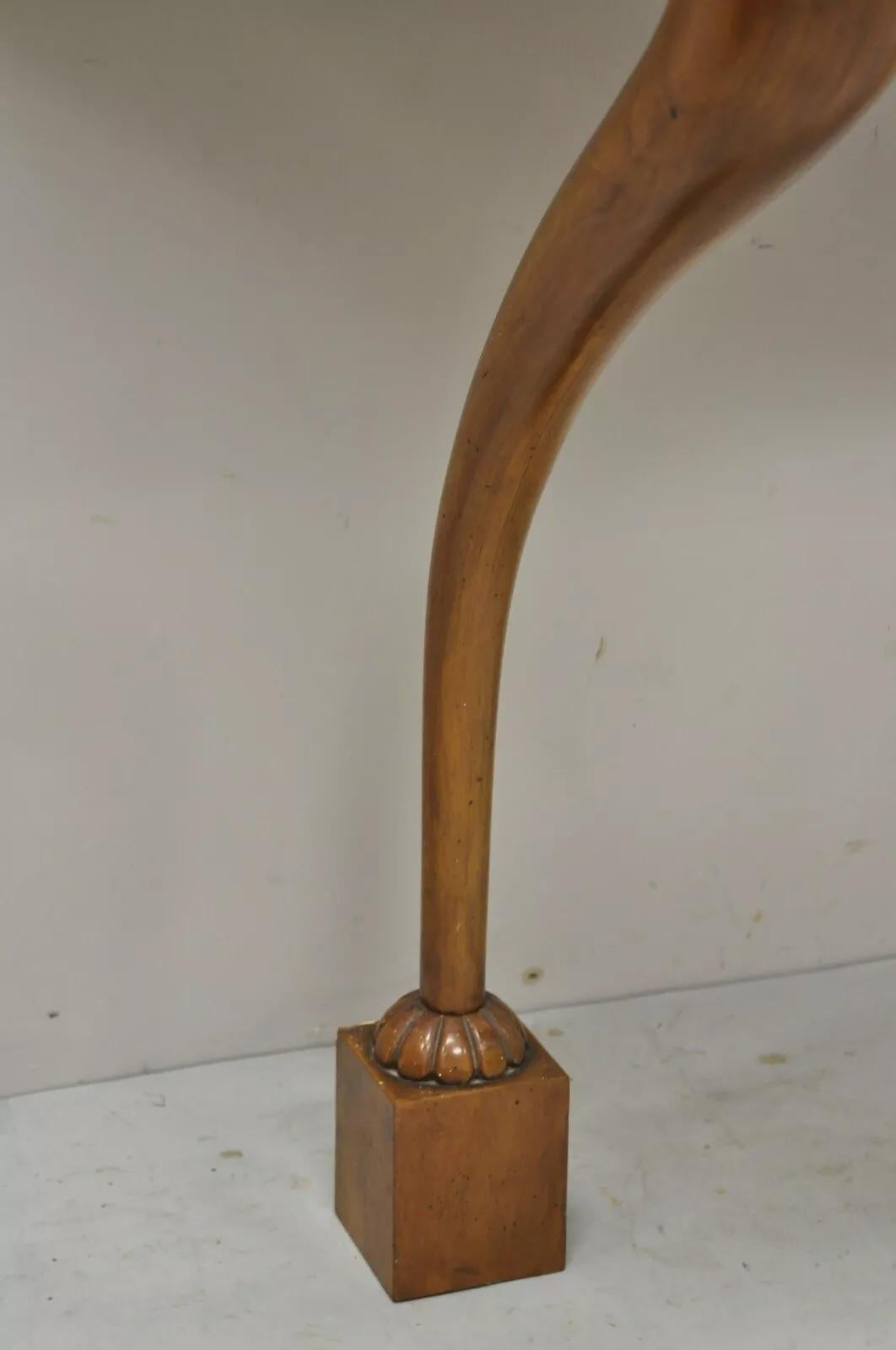 Italian Neoclassical Regency Cherry 2 Drawer Wall Mounted Console Hall ...