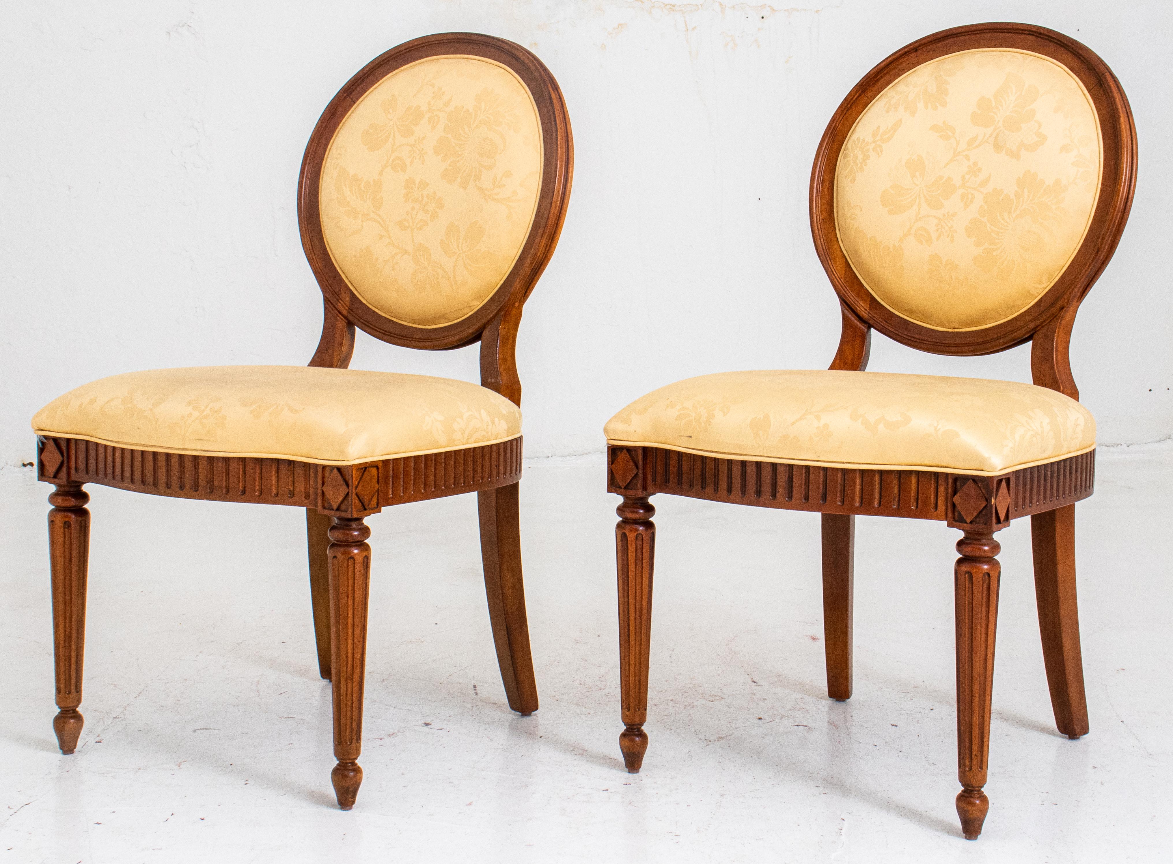 Italian Neoclassical Style Side Charis, 4 For Sale at 1stDibs