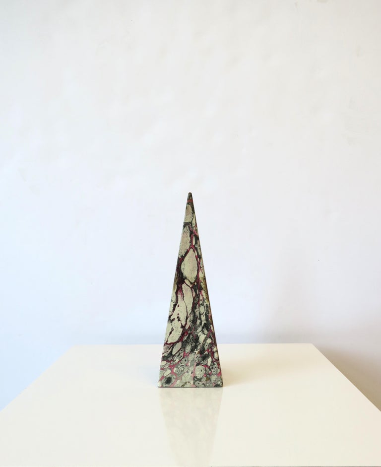 Italian Obelisk Pyramid Decorative Objects, Set For Sale at 1stDibs