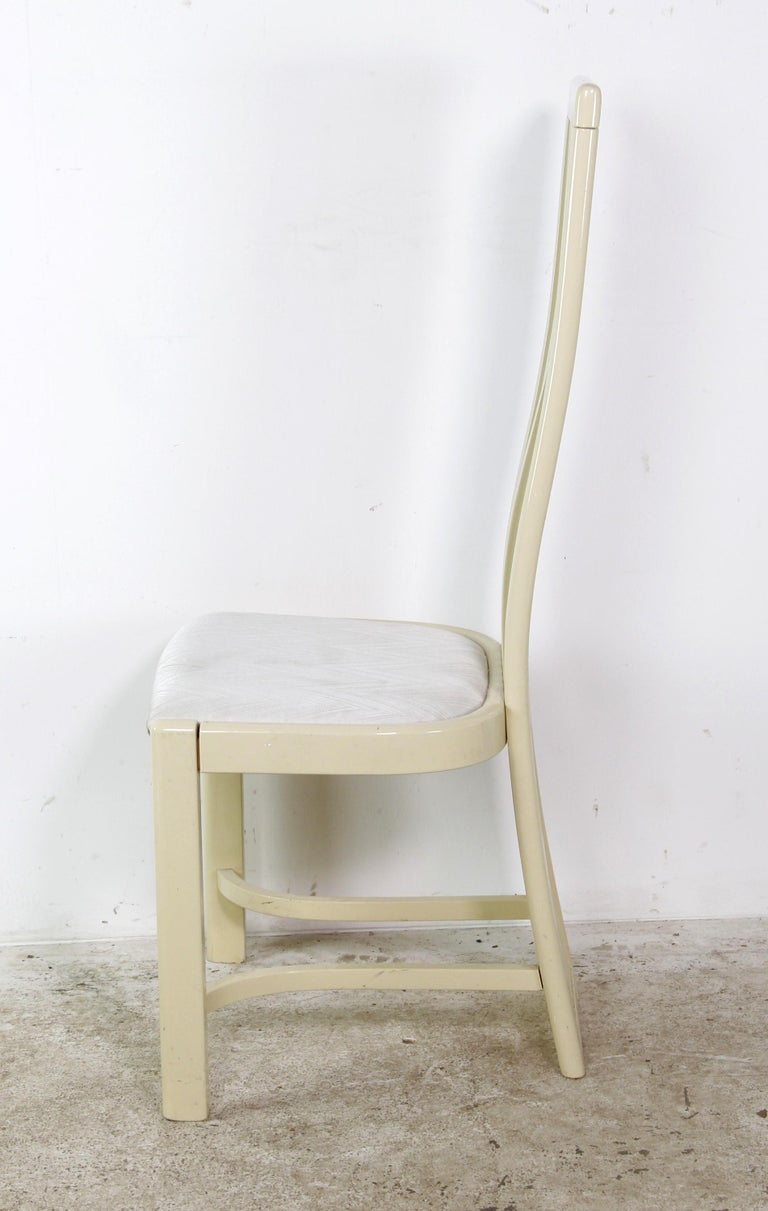 Italian Octagon Wood Dining Table and Eight Chair Set w/ One Leaf ...