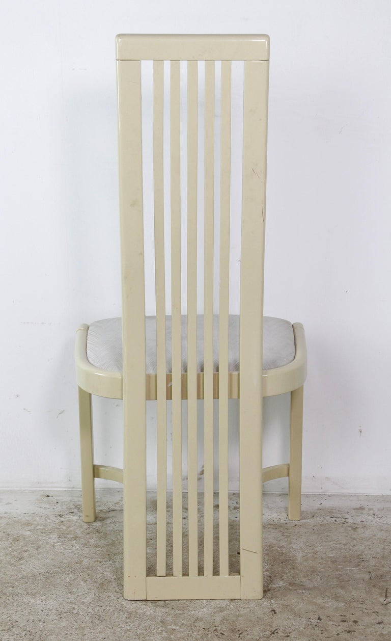 Italian Octagon Wood Dining Table and Eight Chair Set w/ One Leaf ...