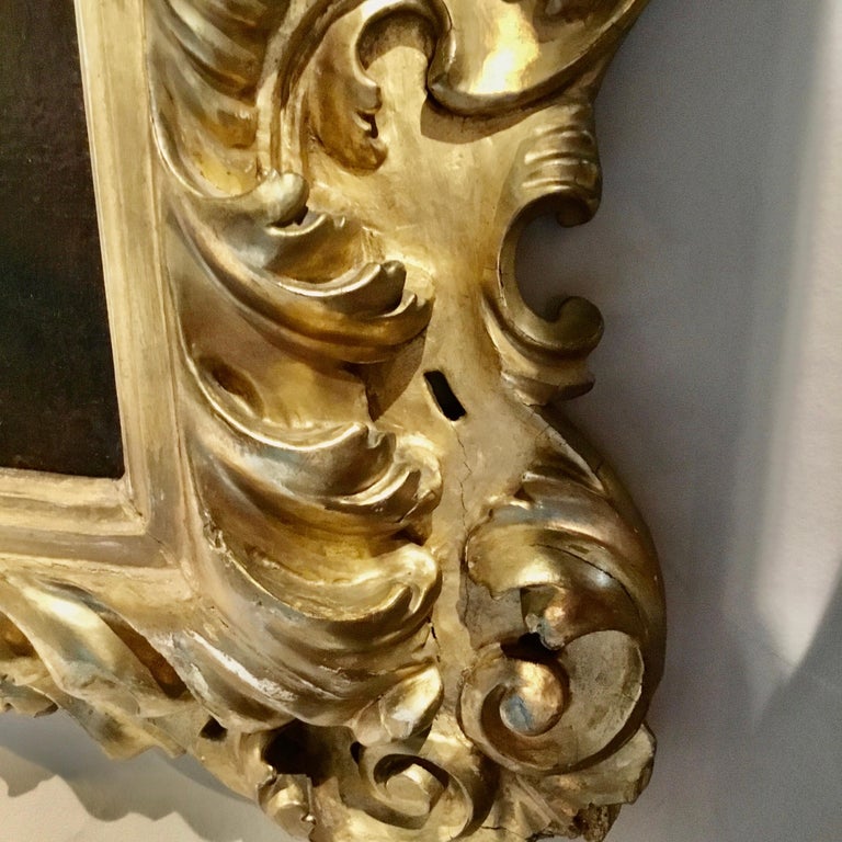 Italian Oil Painting on Board of Roman Ruins, 19th Century in Baroque ...