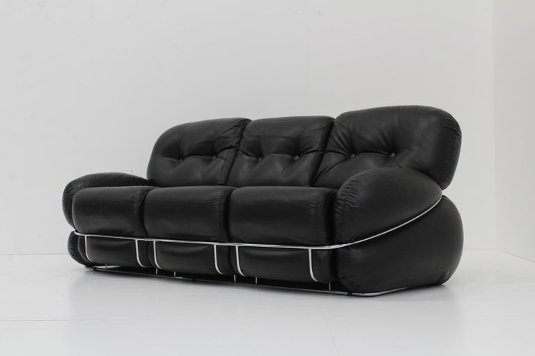 Italian Okay Sofa and Armchairs by Adriano Piazzesi, 1970s at 1stDibs