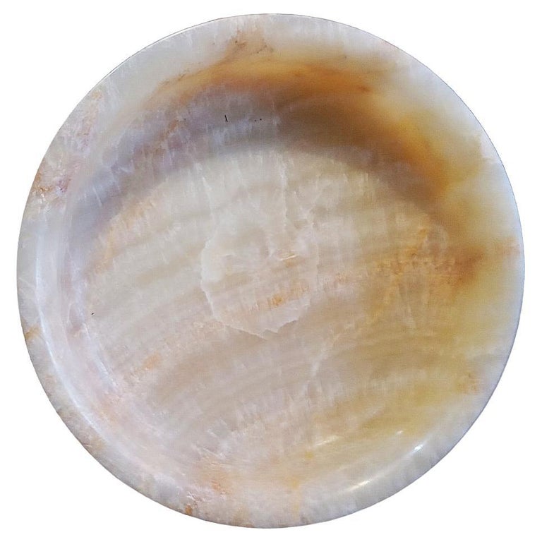 Italian Onyx Circular Bowl For Sale at 1stDibs