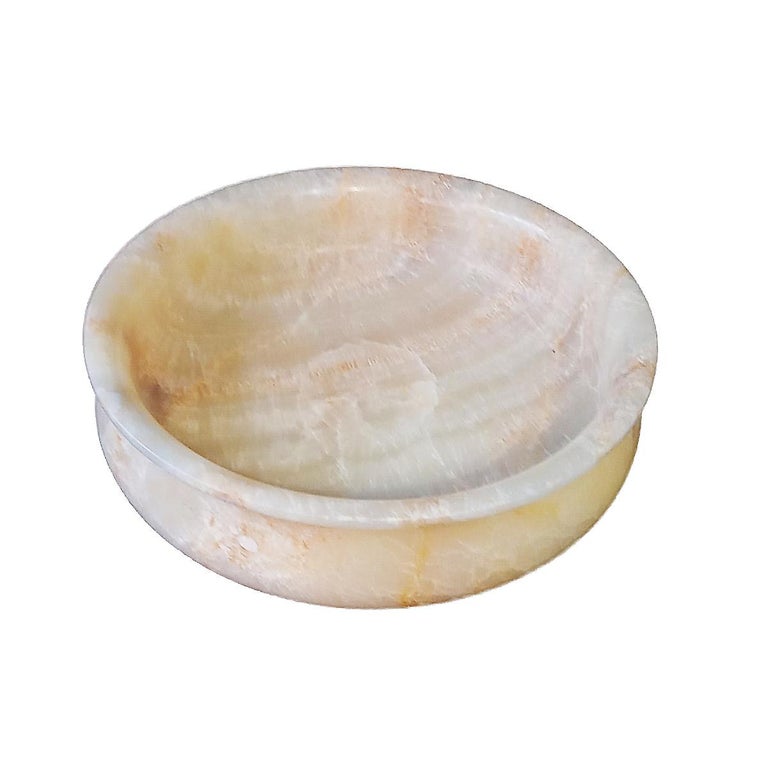 Italian Onyx Circular Bowl For Sale at 1stDibs