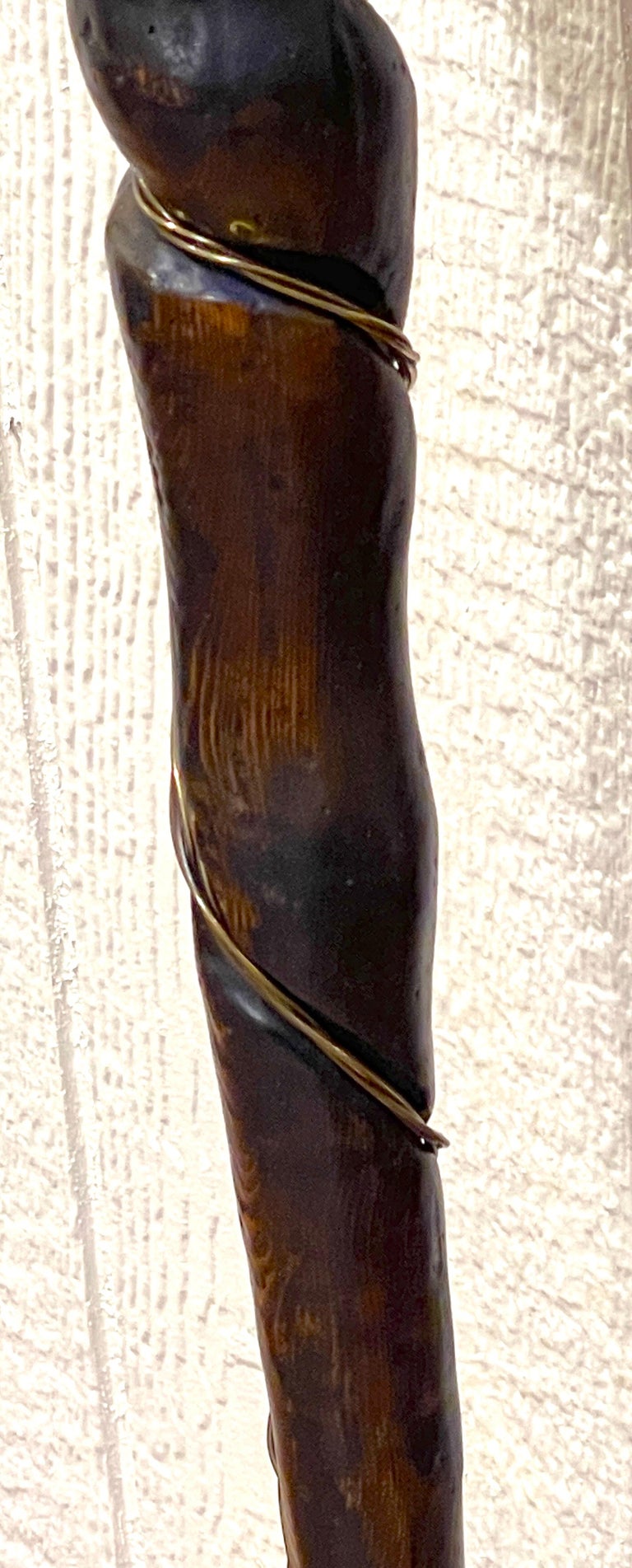 Italian Organic Modern Brass Mounted Sculptural Root Floor Lamp For ...