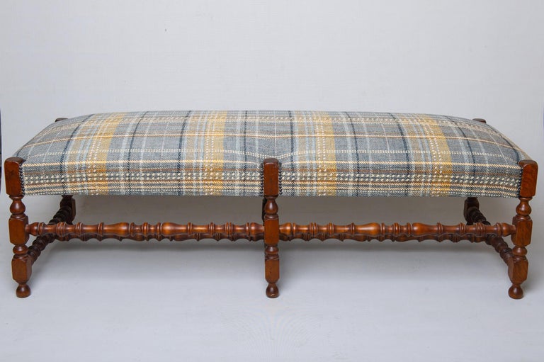 Italian Padded Old Bench For Sale at 1stDibs