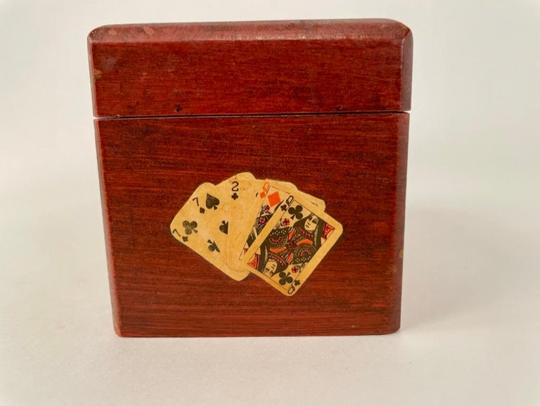 Italian Painted and Lacquered Playing Card Box, circa 1900 For Sale at ...