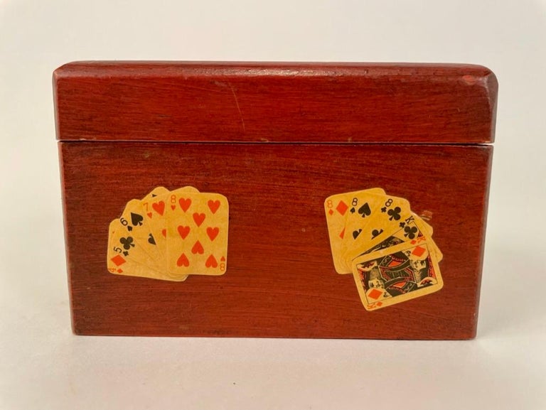 Italian Painted and Lacquered Playing Card Box, circa 1900 For Sale at ...