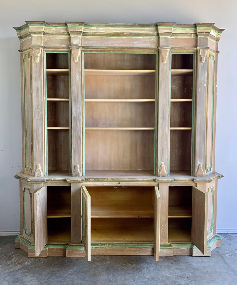 Italian Painted Bookcase, C. 1900 at 1stDibs