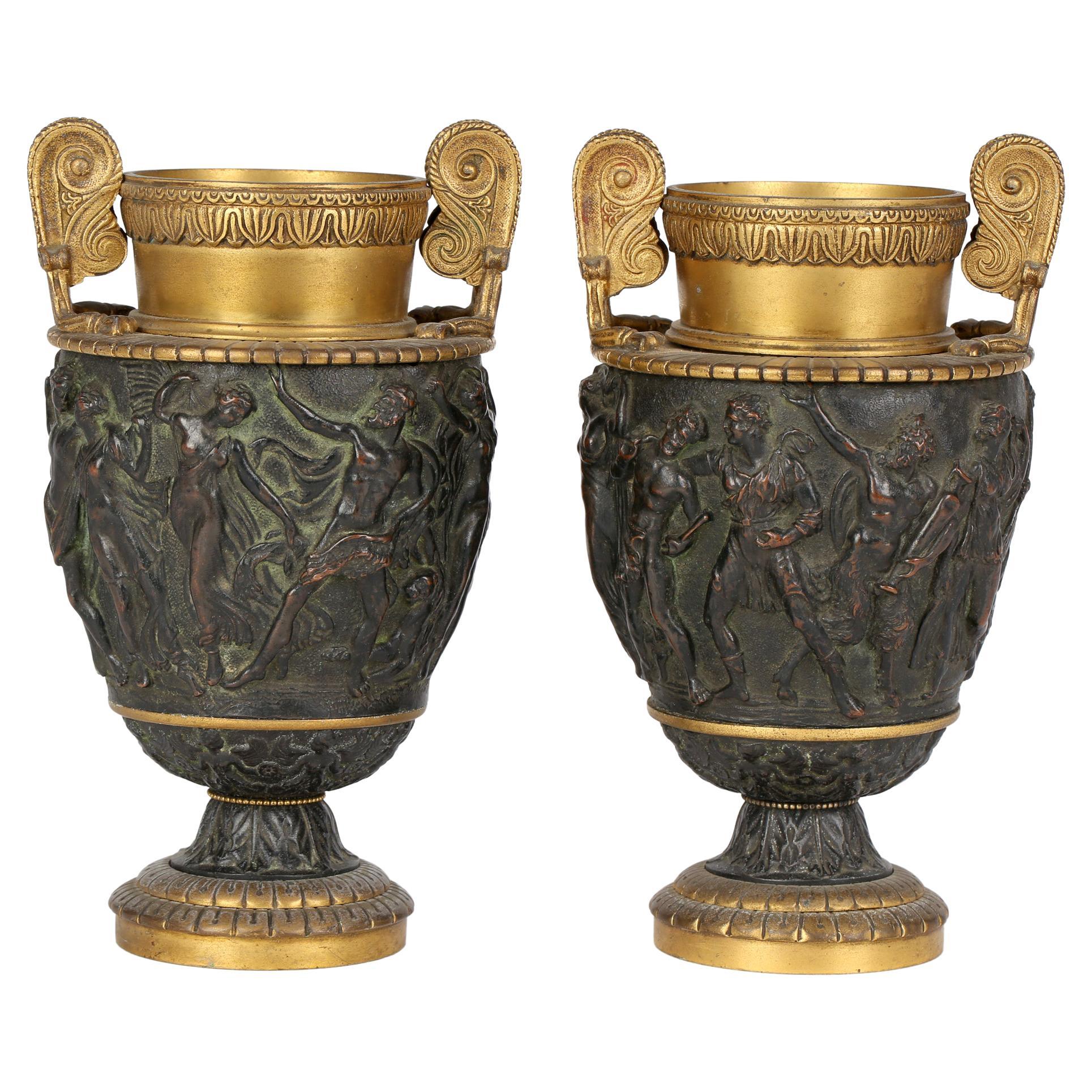 Pair, Antique Grand Tour Urns, Italian, Decorative Vase, Roman Taste ...