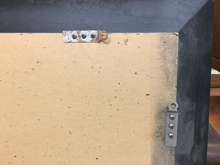 Italian Panel Frame Rectangular Mirror Attributed to Crystal Art at 1stDibs