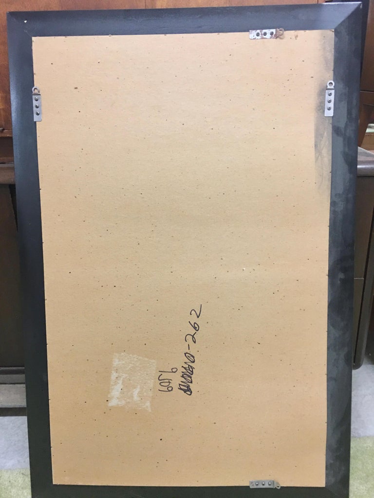 Italian Panel Frame Rectangular Mirror Attributed to Crystal Art at 1stDibs