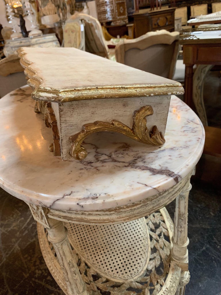 Italian Parcel-Gilt Carved Wall Shelf at 1stDibs