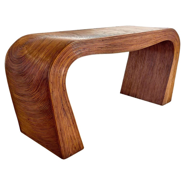 Italian Pencil Reed Console at 1stDibs