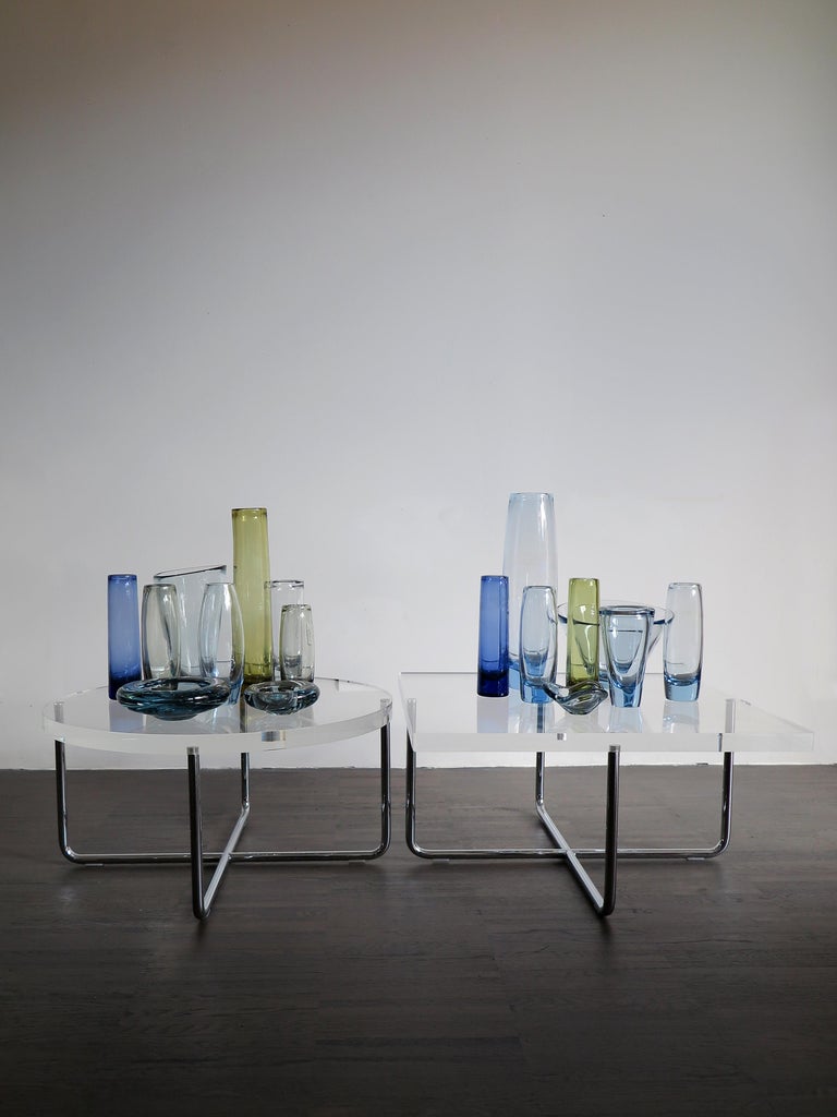 Italian Plexiglass Modern Coffee Tables Produced by Minotti, 1980s at ...