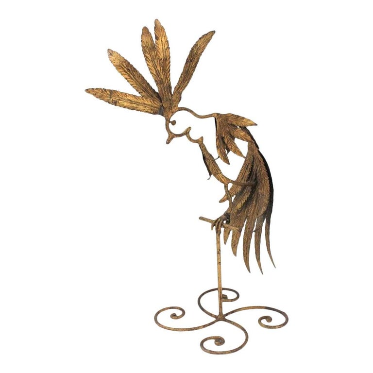 Italian Plumed Bird Figure For Sale at 1stDibs