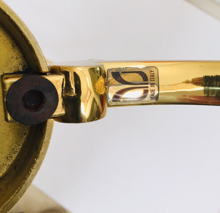 Post Modern Polished Brass Valet Stand, Italy 1970 For Sale at 1stDibs