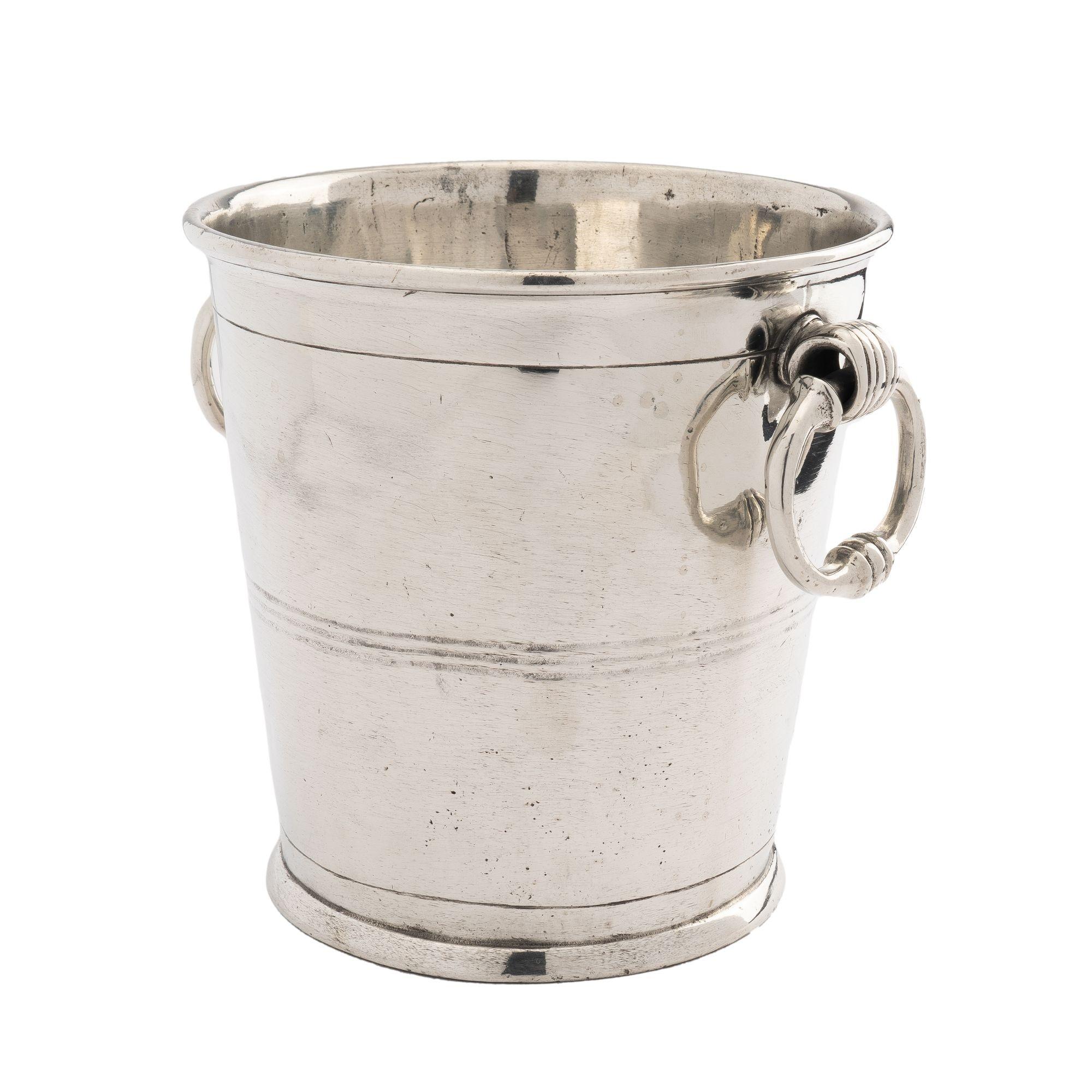 Italian Polished Pewter Ice Pail by La Bottega Del Peltro '1970s' For ...