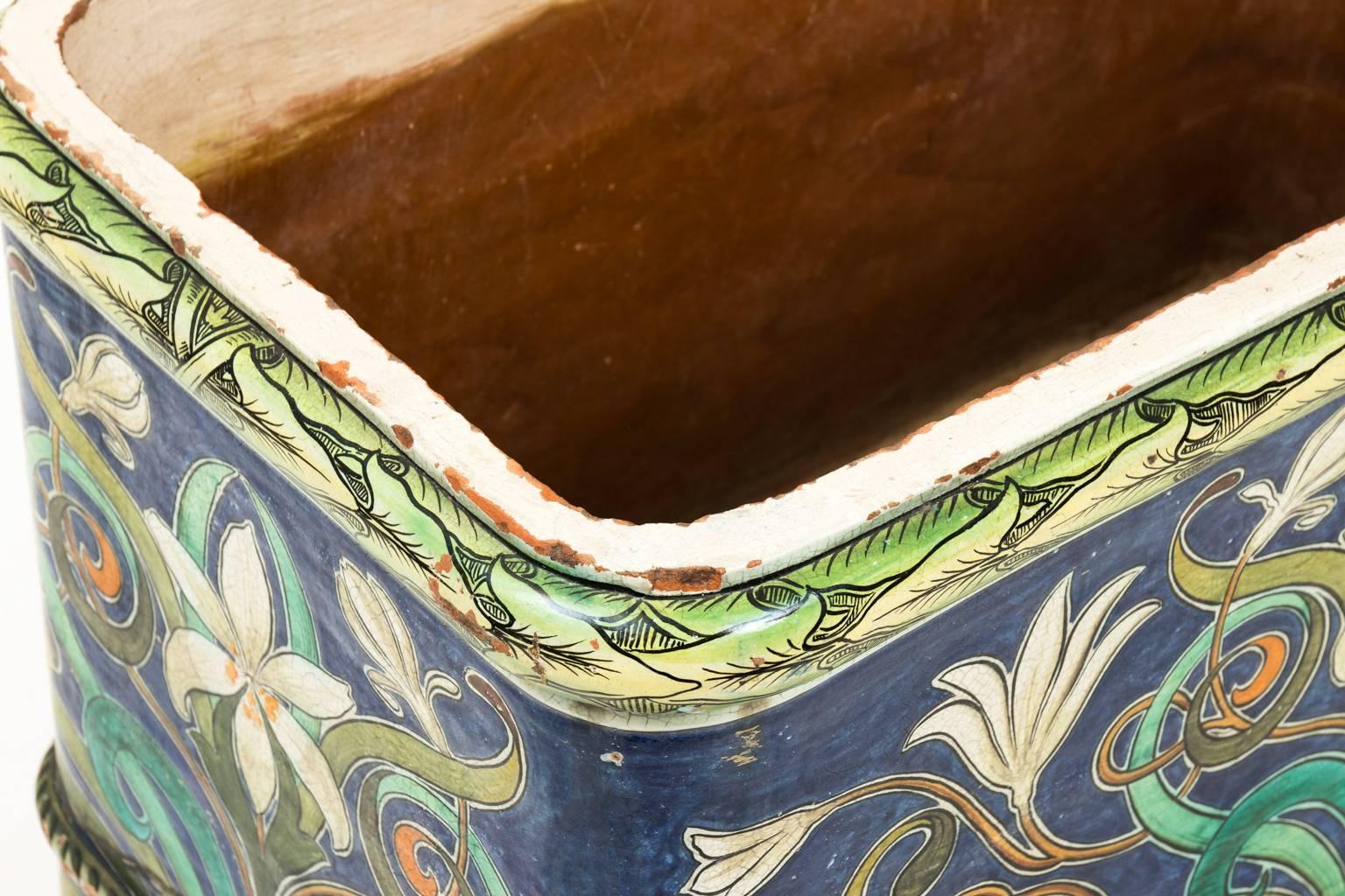 Italian Polychrome Majolica Cistern For Sale at 1stDibs | cistern for sale