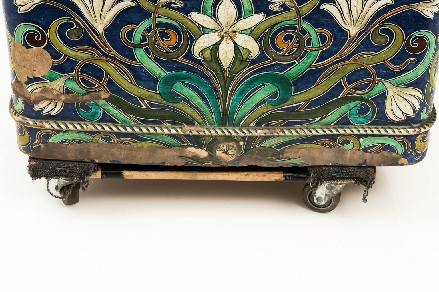 Italian Polychrome Majolica Cistern For Sale at 1stDibs | cistern for sale