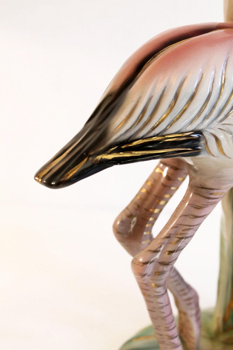 Italian Porcelain Flamingo Statue, 1950s, Bitossi, Italy 'Signed' For ...