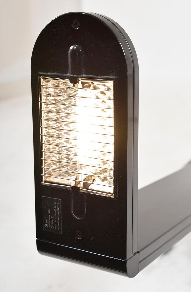 Italian Post Modern Black Uplighter Floor Lamp Bertoni / Castaldi ...