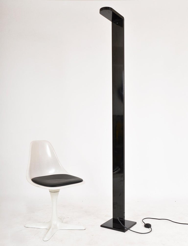 Italian Post Modern Black Uplighter Floor Lamp Bertoni / Castaldi ...