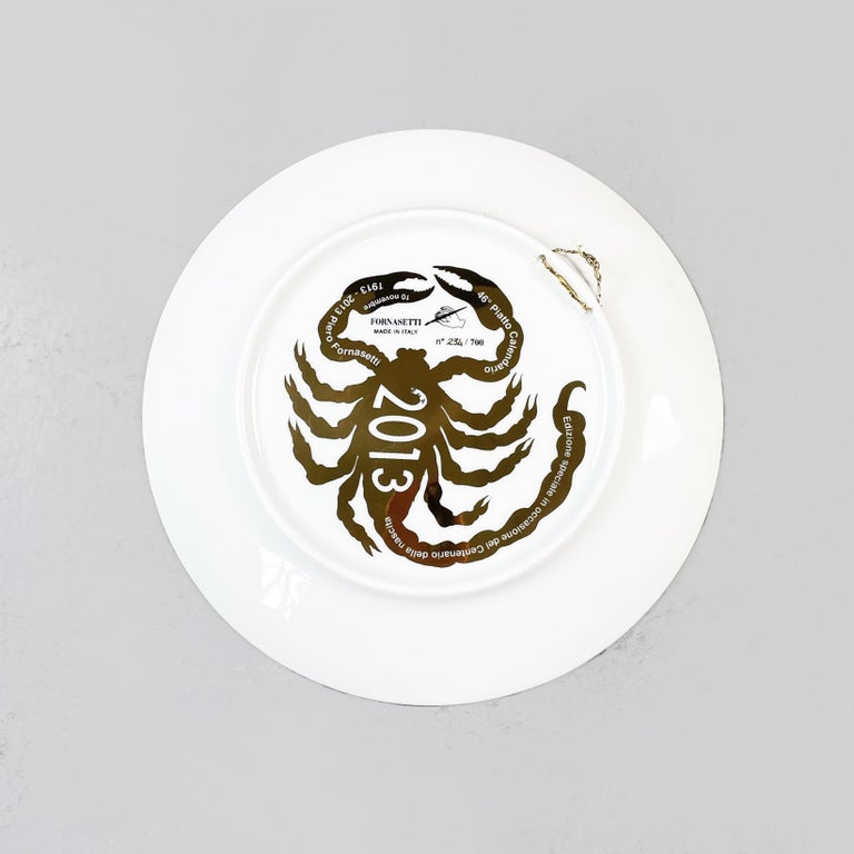 Italian Post-Modern Ceramic Wall Calendar Plate 2013 by Fornasetti ...