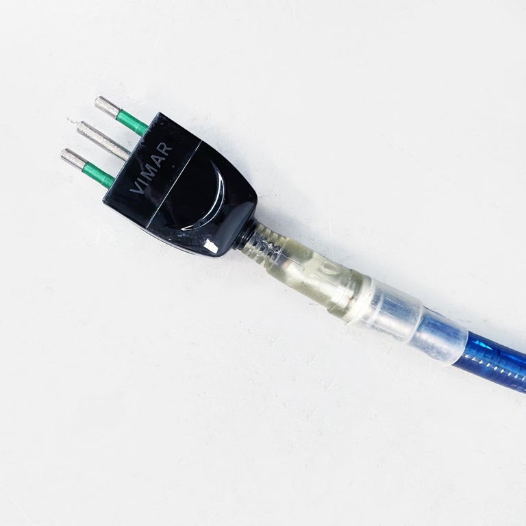 Italian Post-Modern Whistle Led Table Lamp in Blue Plexiglass Marco ...