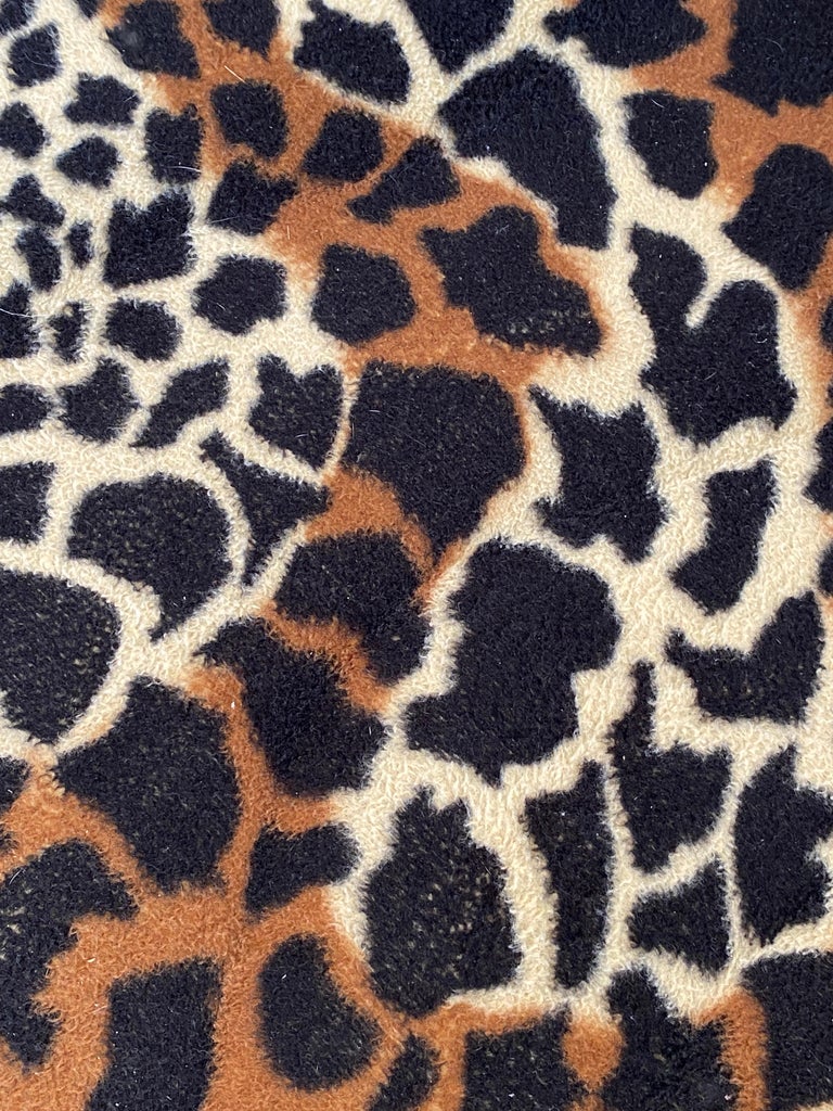 Italian Postmodern Leopard Pattern Vintage Two-Seater / Retro Modernist ...