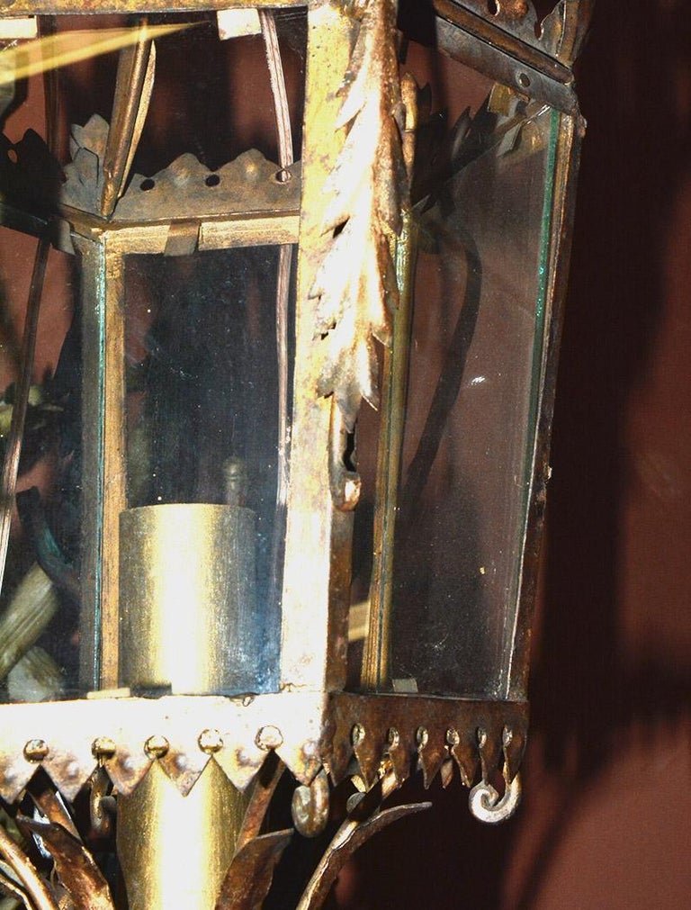 Italian Processional Lantern Floor Lamp For Sale at 1stDibs