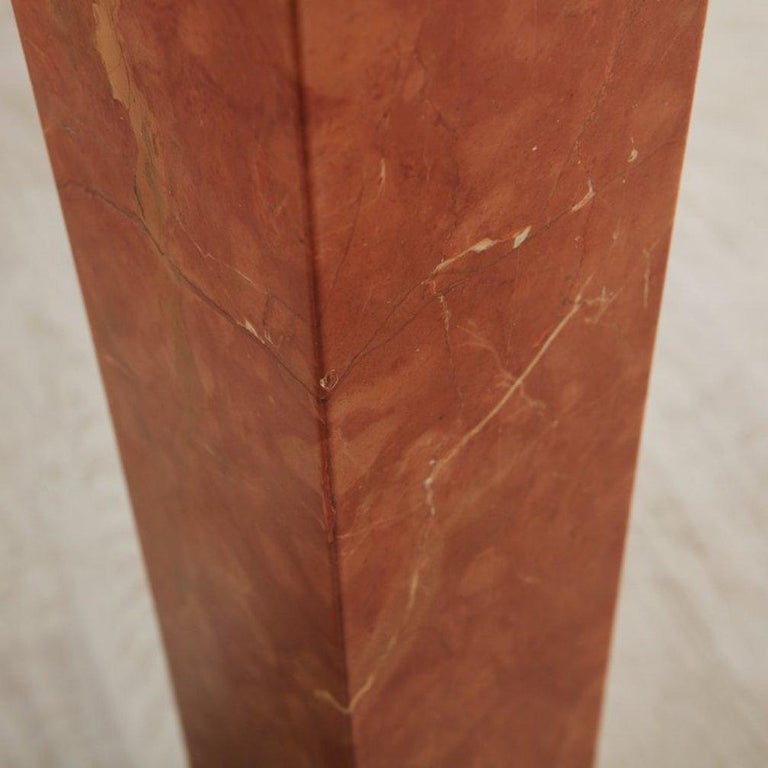 Italian Rectangular Red Verona Marble Dining Table, 20th Century For ...