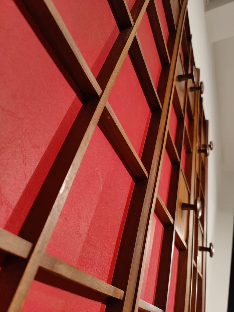 Italian Red Coat Rack at 1stDibs