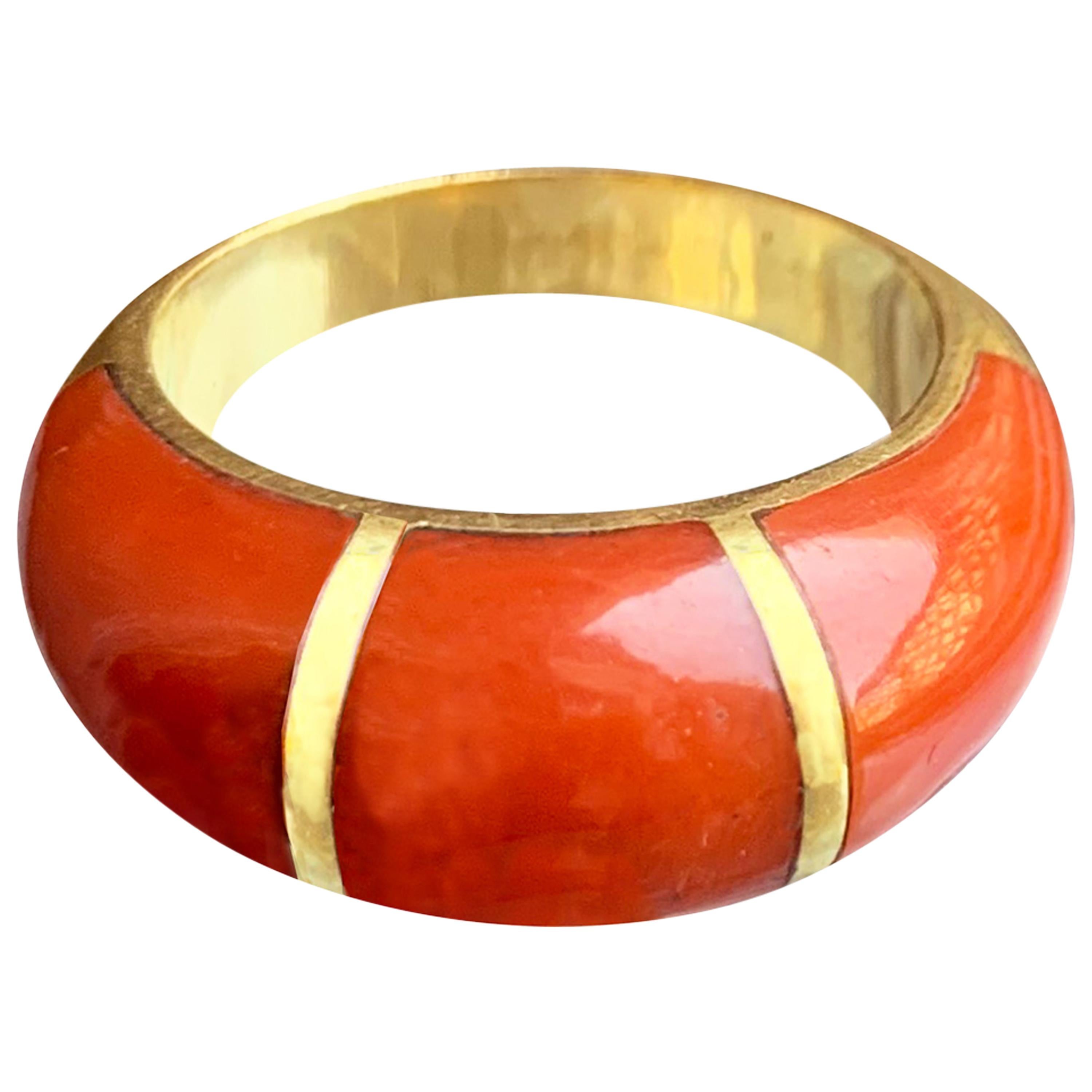 Abstract Italian Gold Ring at 1stDibs