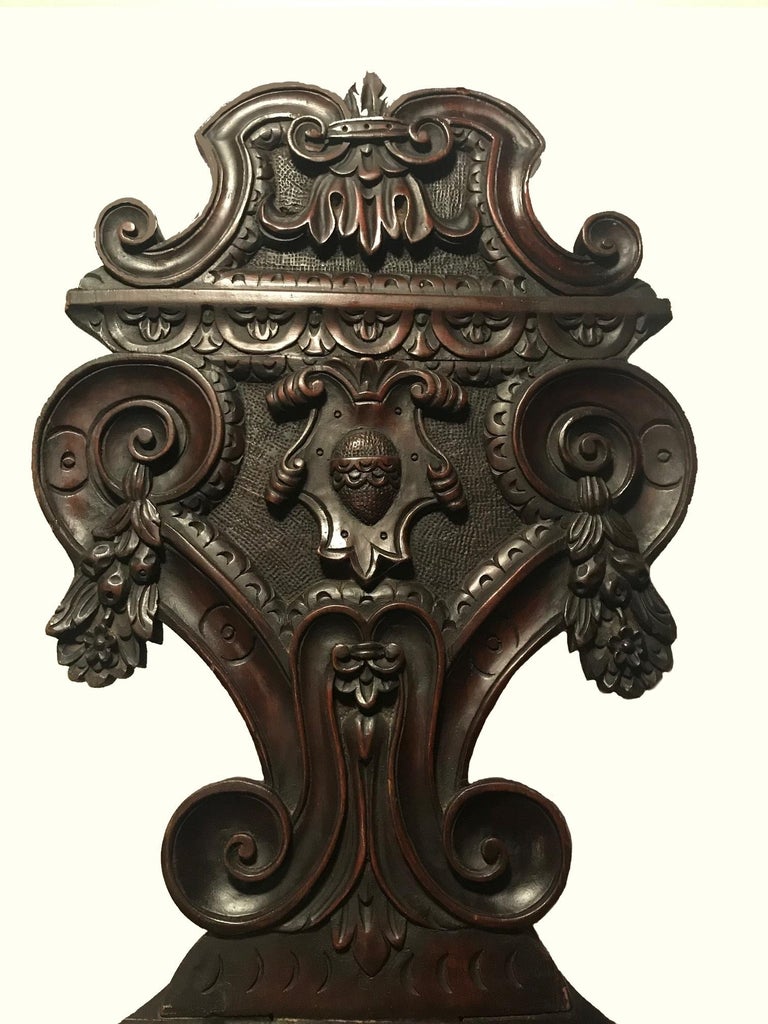Italian Renaissance Revival Sgabello Chair, circa 1870 at 1stDibs