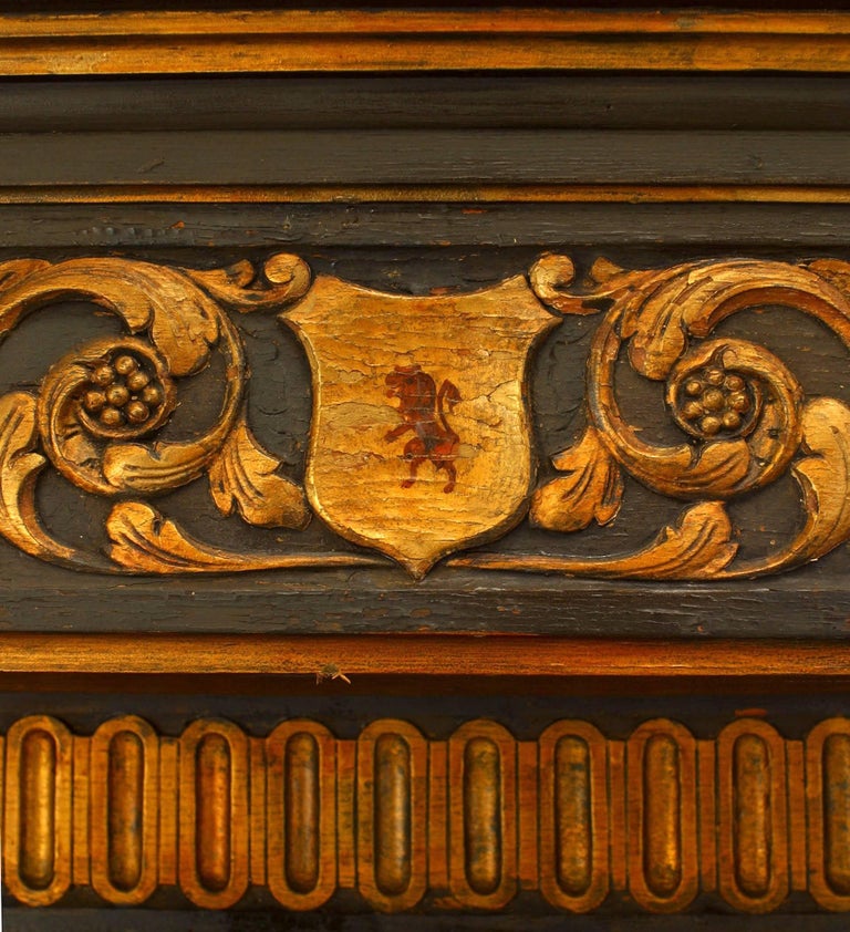 Italian Renaissance Style Paneled Hall Bench For Sale at 1stDibs