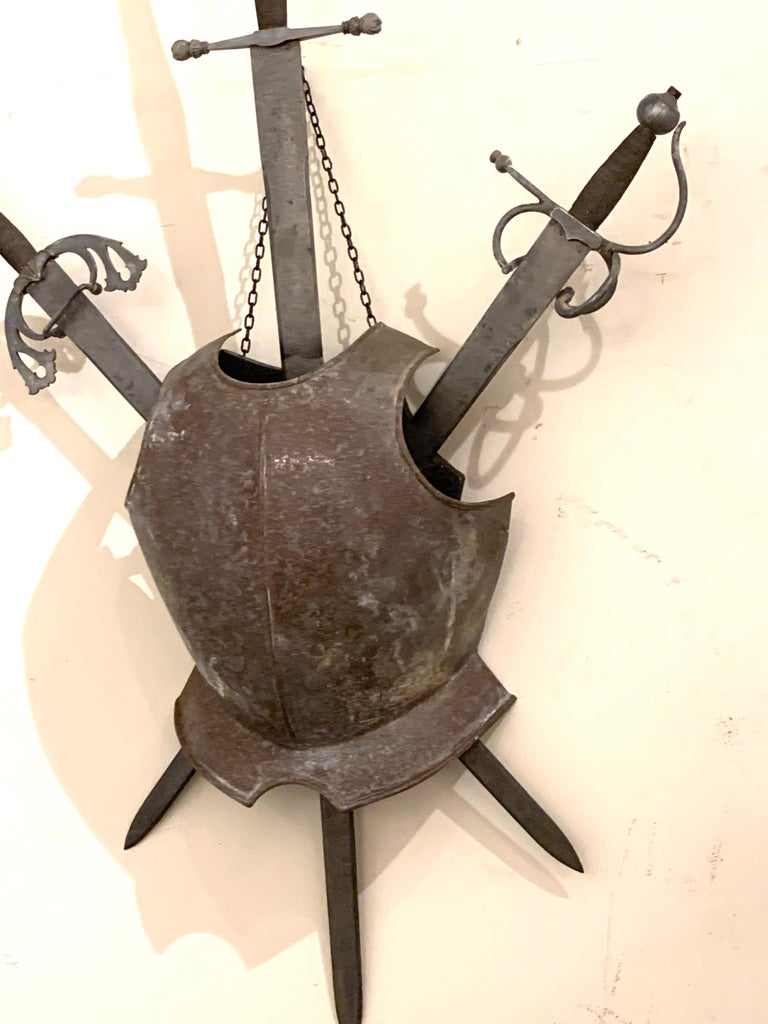 Italian Renaissance Style Arms and Armour Wall Plaque at 1stDibs