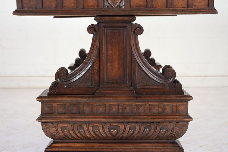 Italian Walnut Library Table at 1stDibs