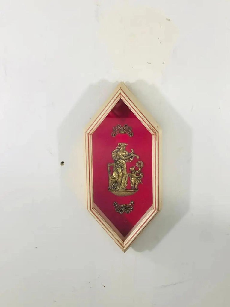 Italian Renaissance Style Nymph and Cherubs Bras Wall Decor Plaque, a ...