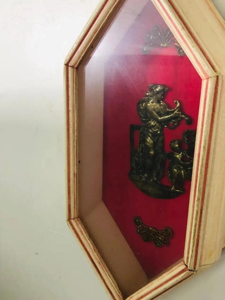 Italian Renaissance Style Nymph and Cherubs Bras Wall Decor Plaque, a ...