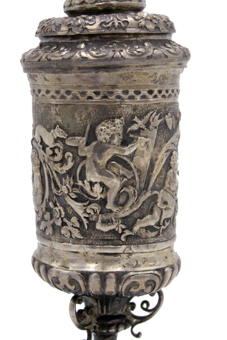 Italian Renaissance Style Silver Plate Chalice For Sale at 1stDibs
