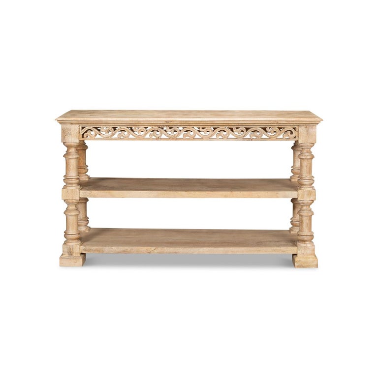 Italian Renaissance Three-Tier Console Table For Sale at 1stDibs