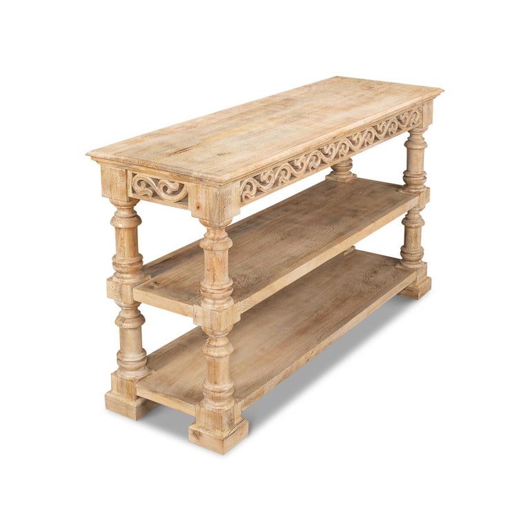 Italian Renaissance Three-Tier Console Table For Sale at 1stDibs