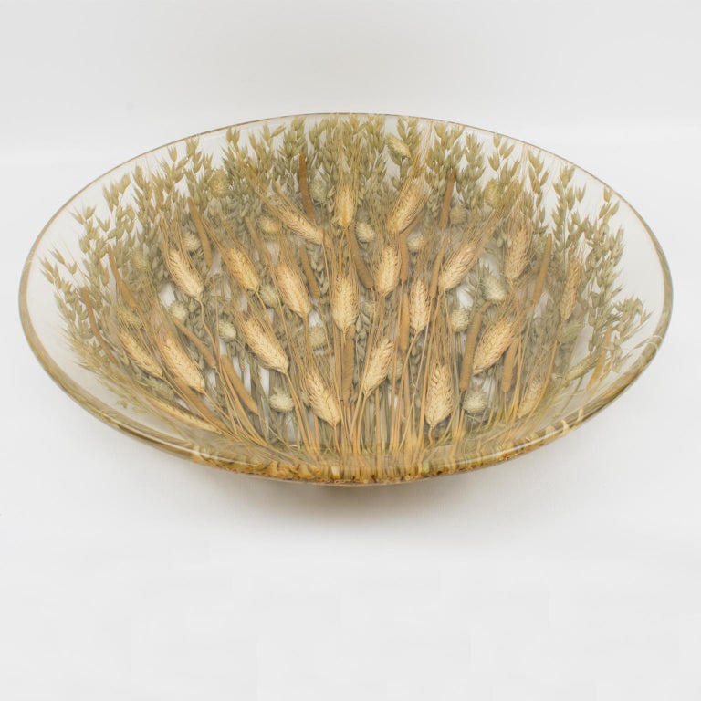 Italian Resin and Wheat Centerpiece Bowl Platter at 1stDibs