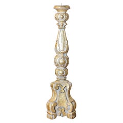 Italian or French Style Reproduction Faux Painted Candlesticks at ...